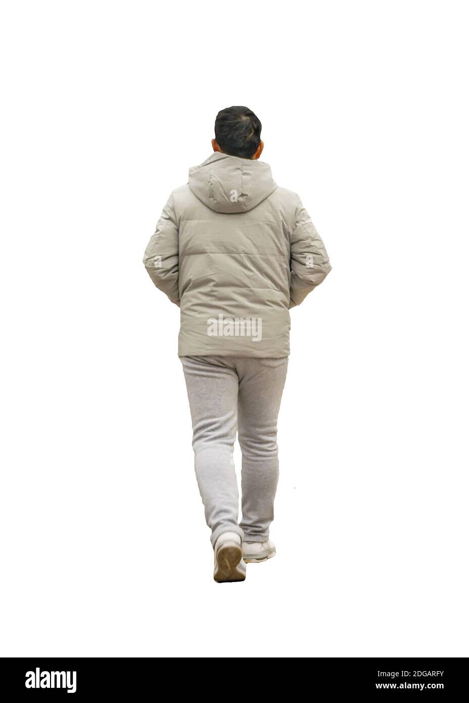 Walking man isolated back hi-res stock photography and images - Alamy