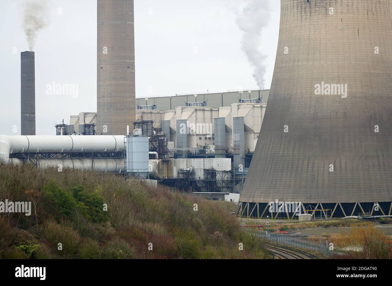 Power station complex background Stock Photo - Alamy