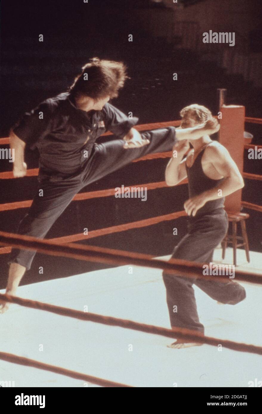 general fight scene in Bloodmatch directed by Albert Pyun Stock Photo ...