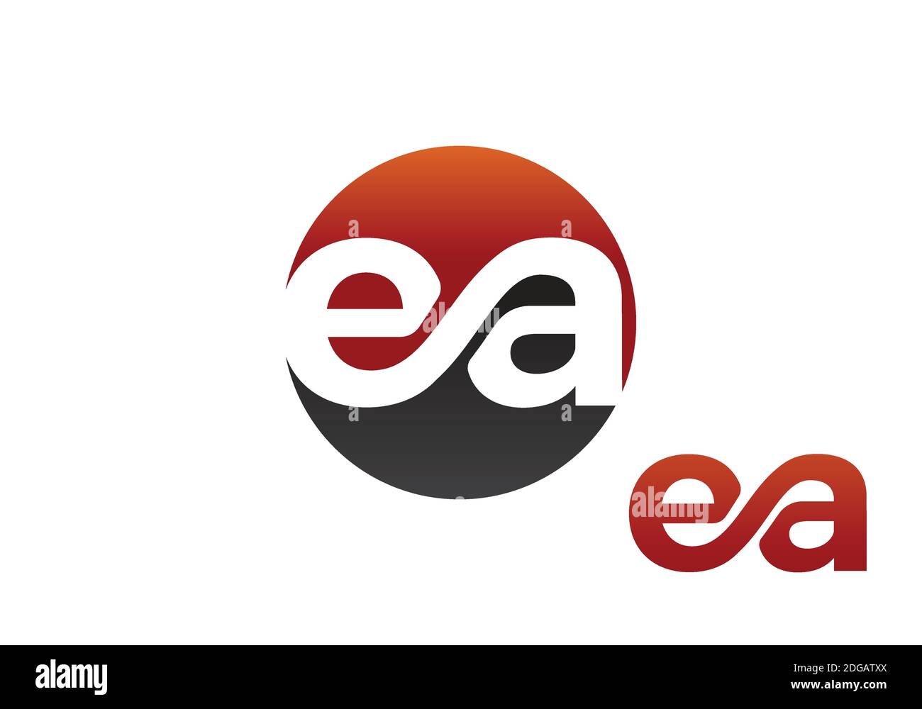 Initial Monogram Letter E A Logo Design Vector Template. Graphic ...