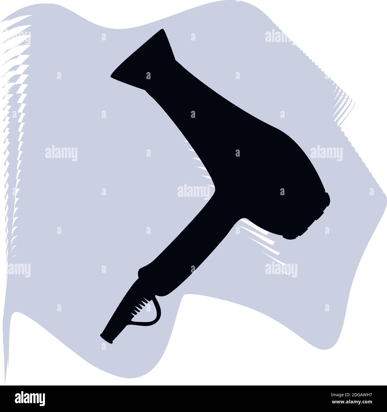 Hair dryer styling on Stock Vector Images - Alamy