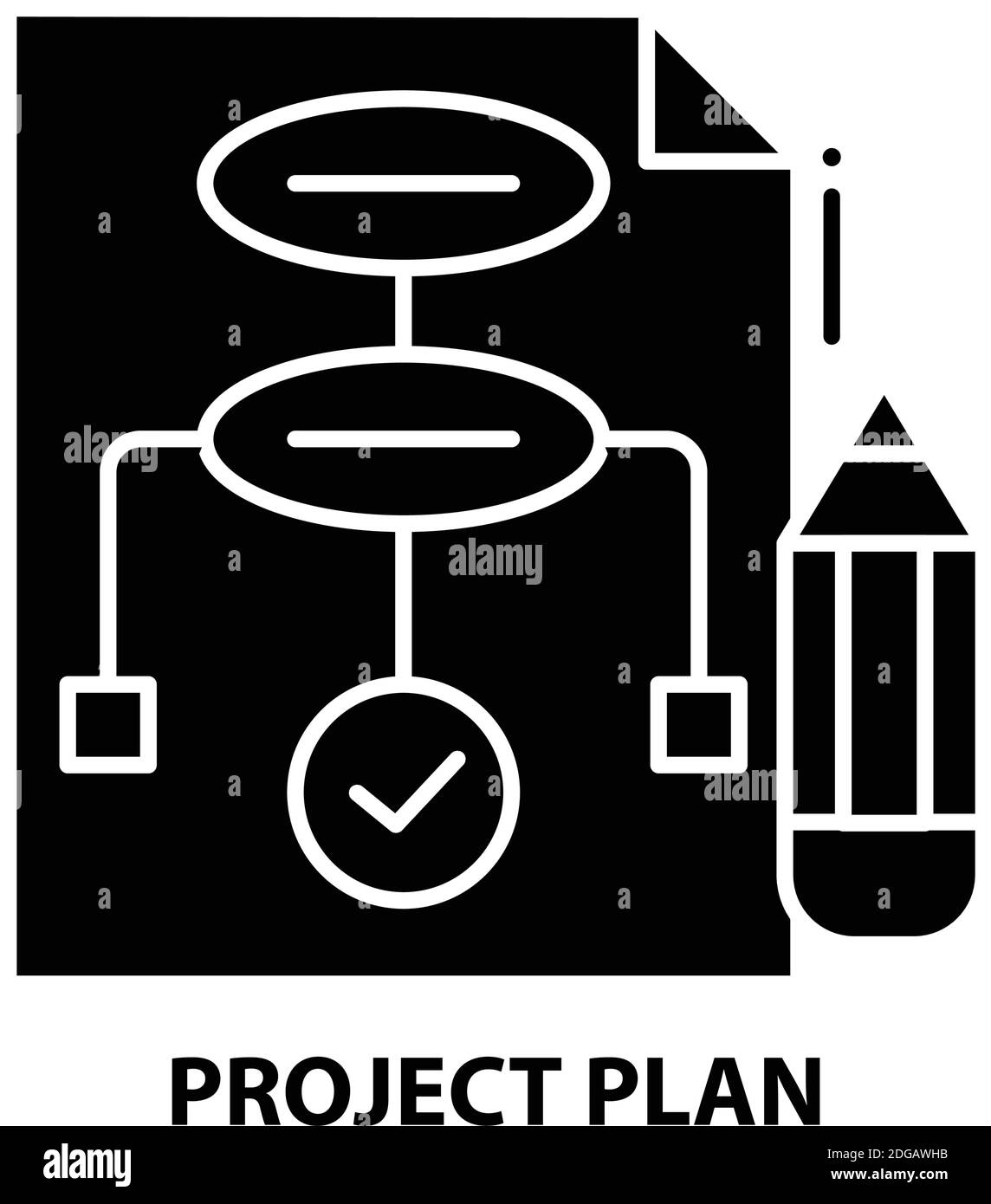 Project management gantt chart Black and White Stock Photos & Images ...