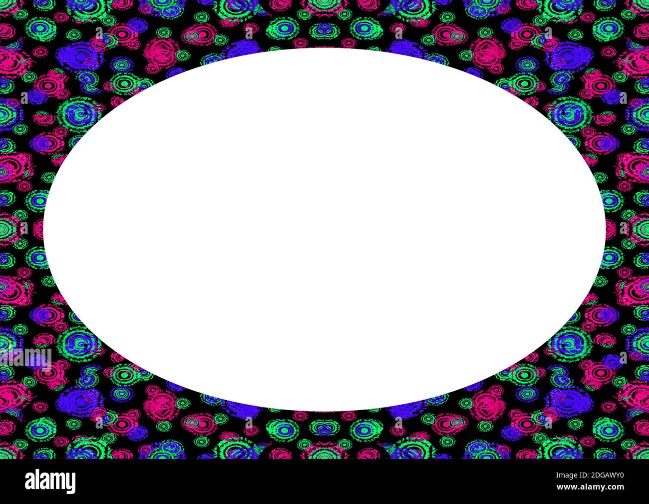 White Landscape Background with Decorated Rounded Edges Stock Photo - Alamy