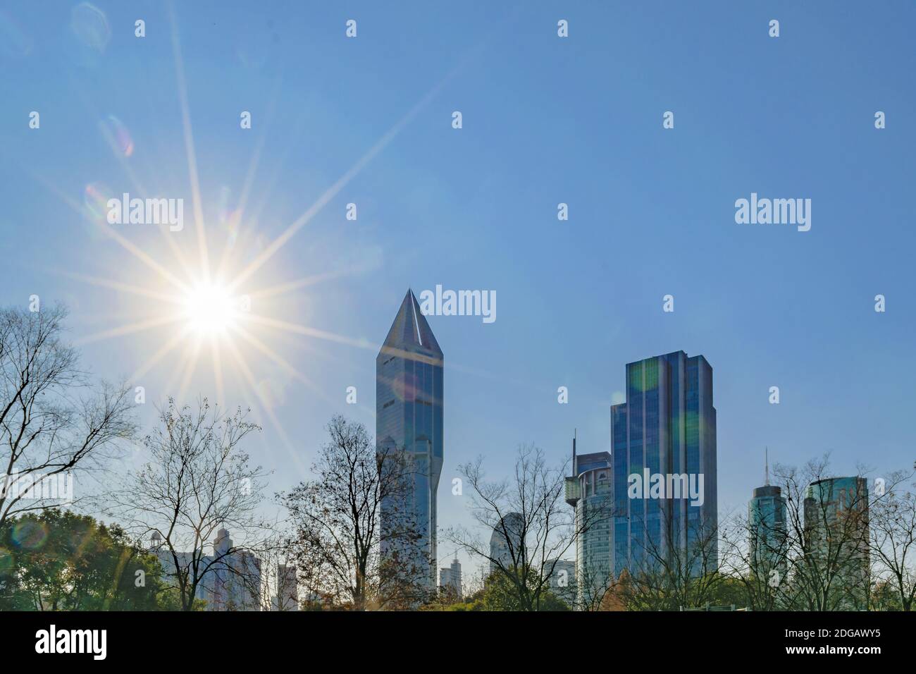 People Square Skyscraper Scene, Shanghai, China Stock Photo - Alamy