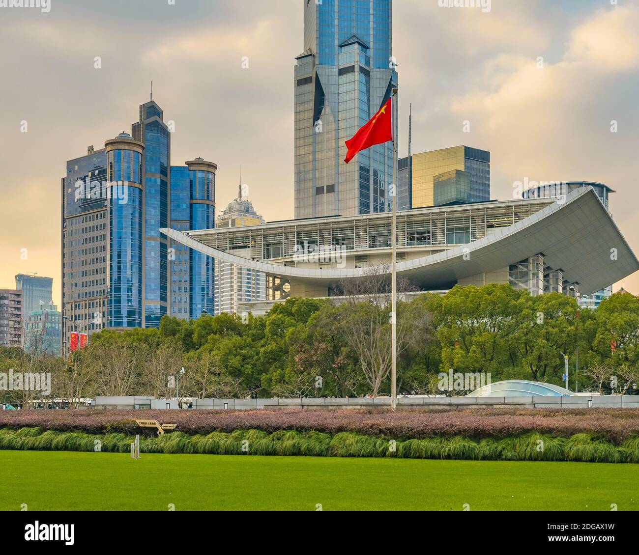 People Square Shanghai Cityscape, China Stock Photo - Alamy