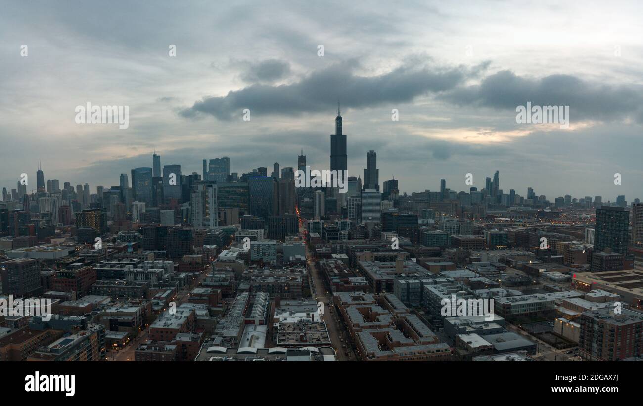 Aerial views chicago from hi-res stock photography and images - Alamy