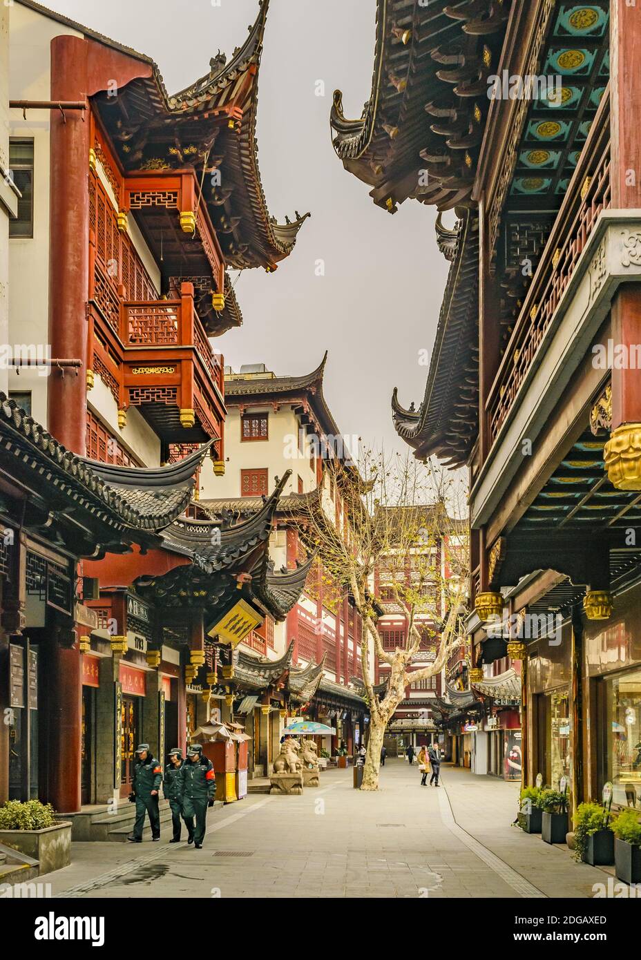 Shanghai Old Street, China Stock Photo - Alamy