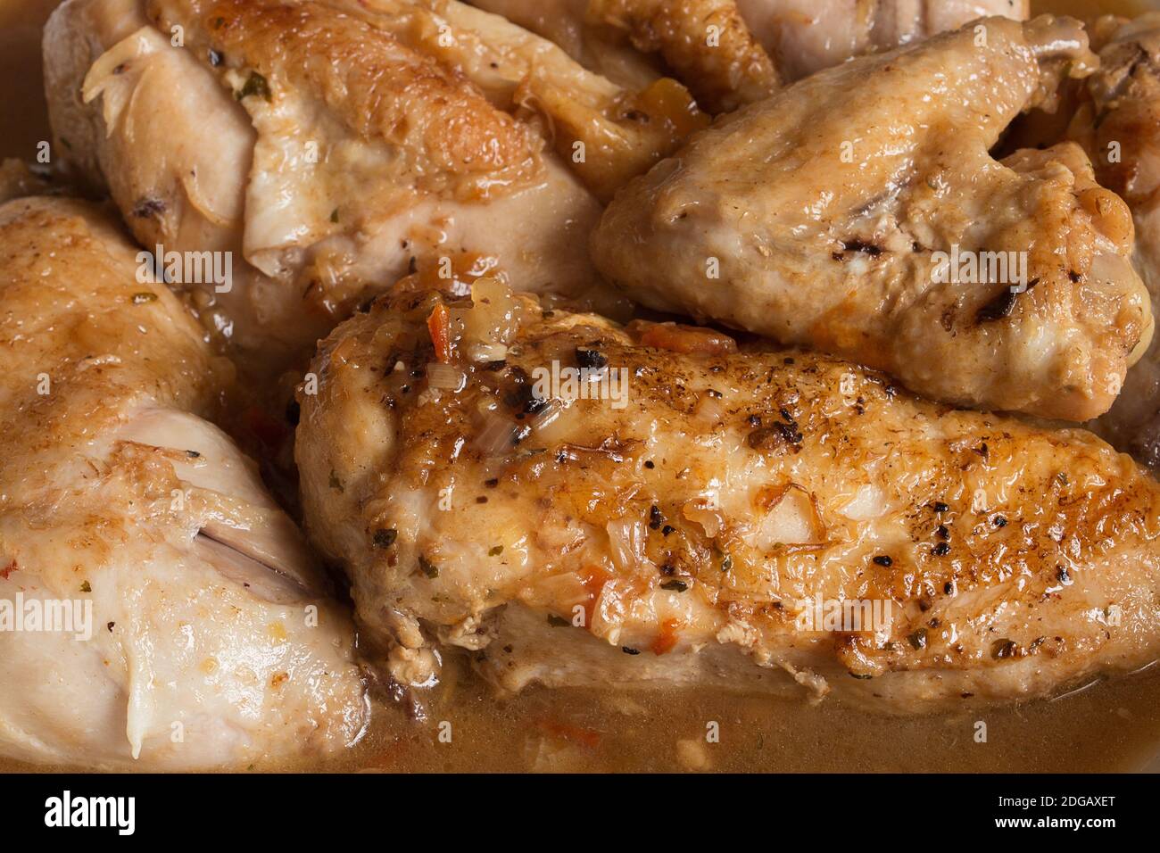 Plating chicken dinner hi-res stock photography and images - Alamy