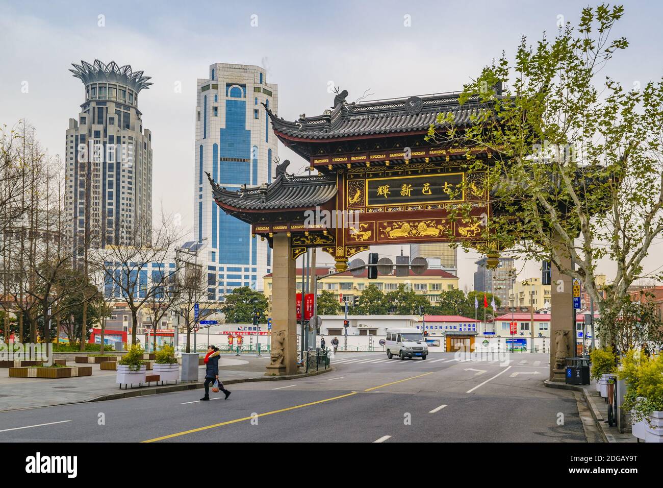 Shanghai Old Street, China Stock Photo - Alamy