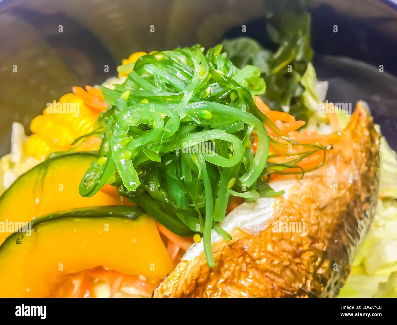 Grilled mackerel saba fish (Godeungeo saengsungui), Korean style food ...