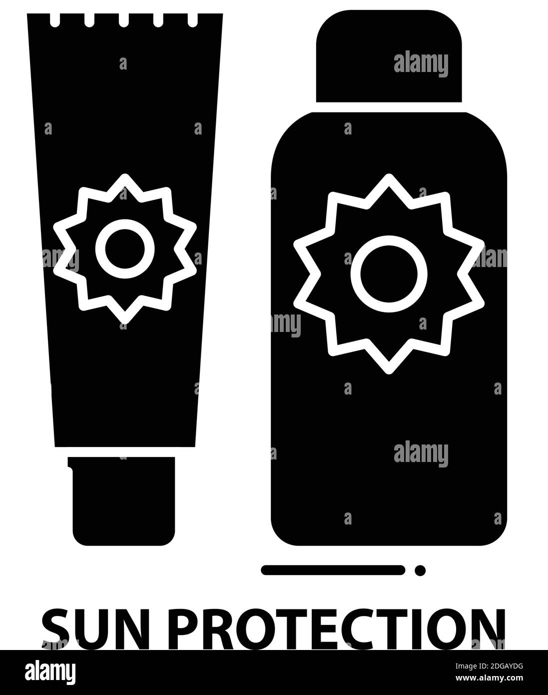 Holding Bottle Of Sun Tan Lotion Cream Stock Vector Images Alamy