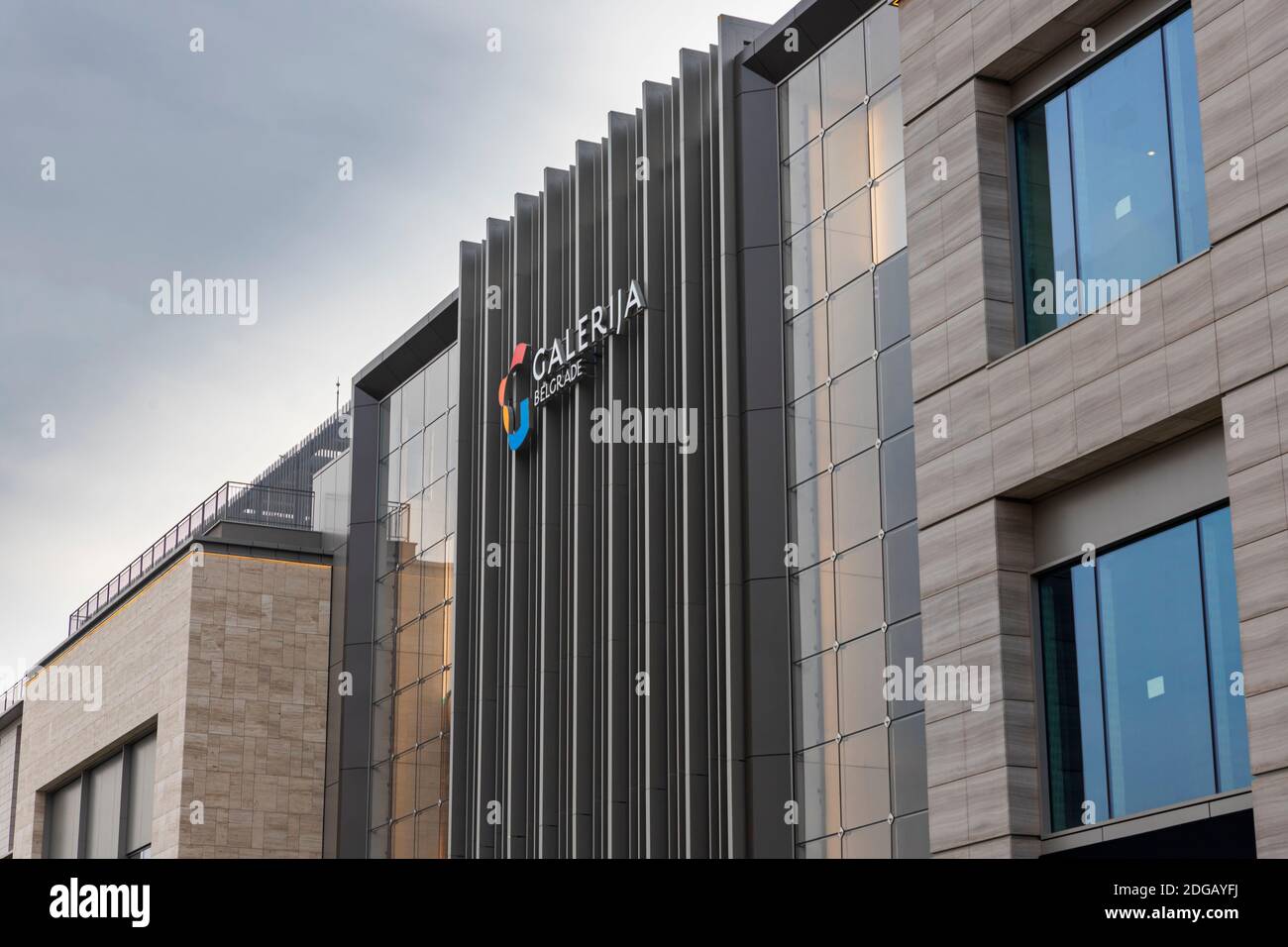 BELGRADE, Serbia - November 23, 2020: Shopping mall named Galerija at ...