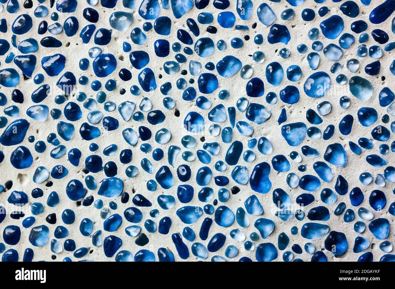 Blue terrazzo stones texture Stock Photo - Alamy