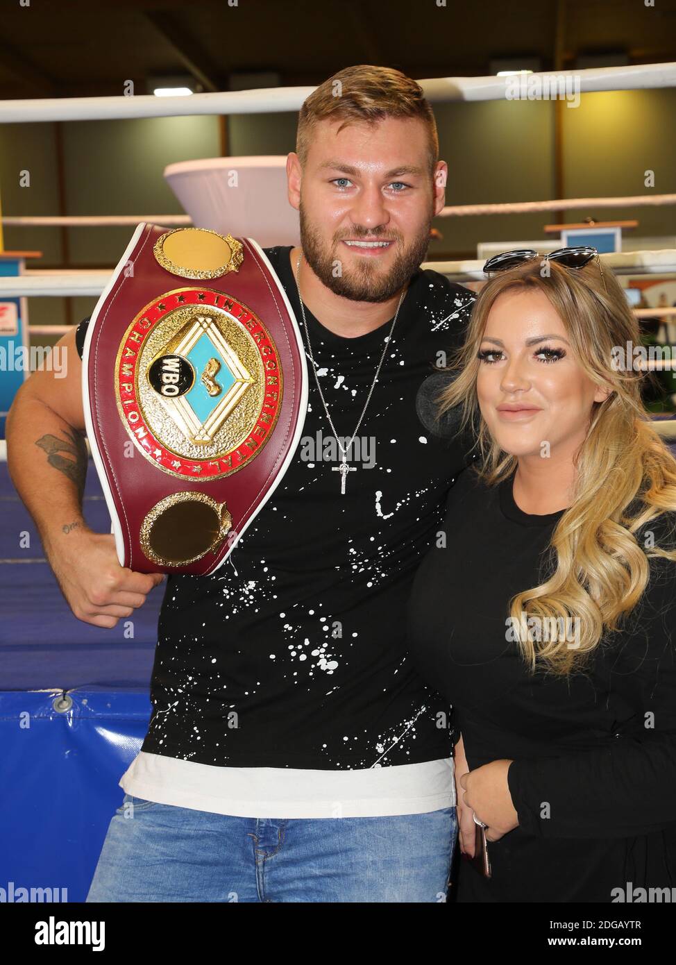 WBO Inter-Conti heavyweight champion Tom Schwarz SES boxing with ...