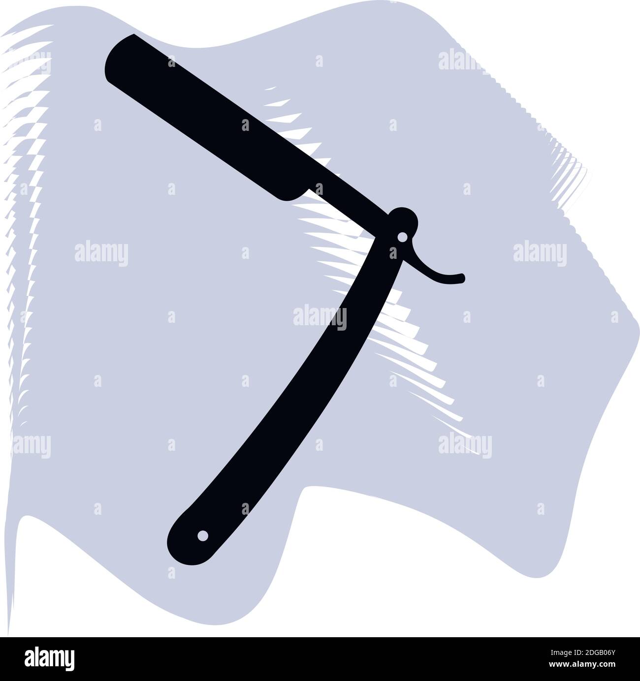Barber Straight Razor Vector
