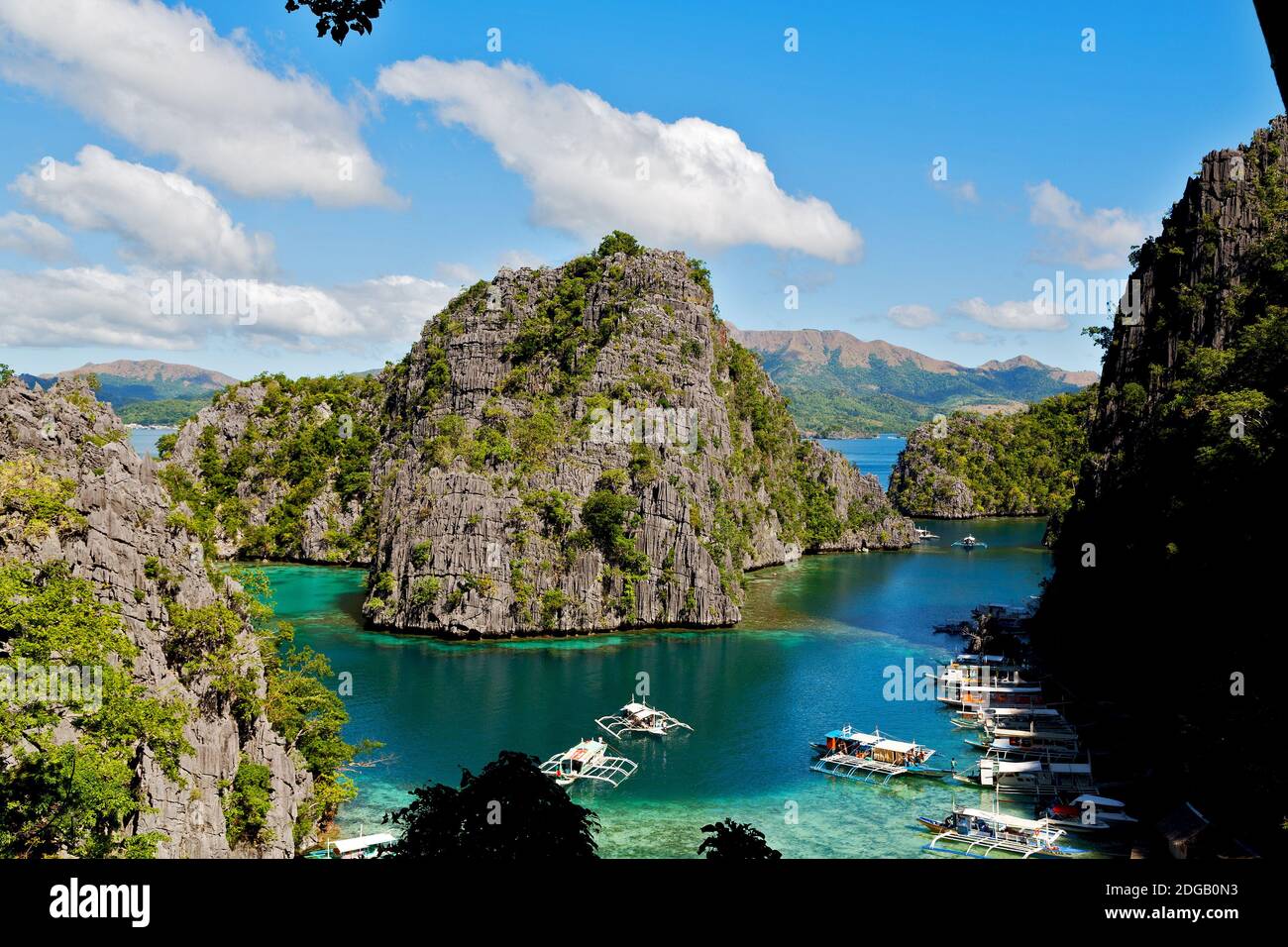 View from a cliff of the beautiful paradise bay Stock Photo - Alamy