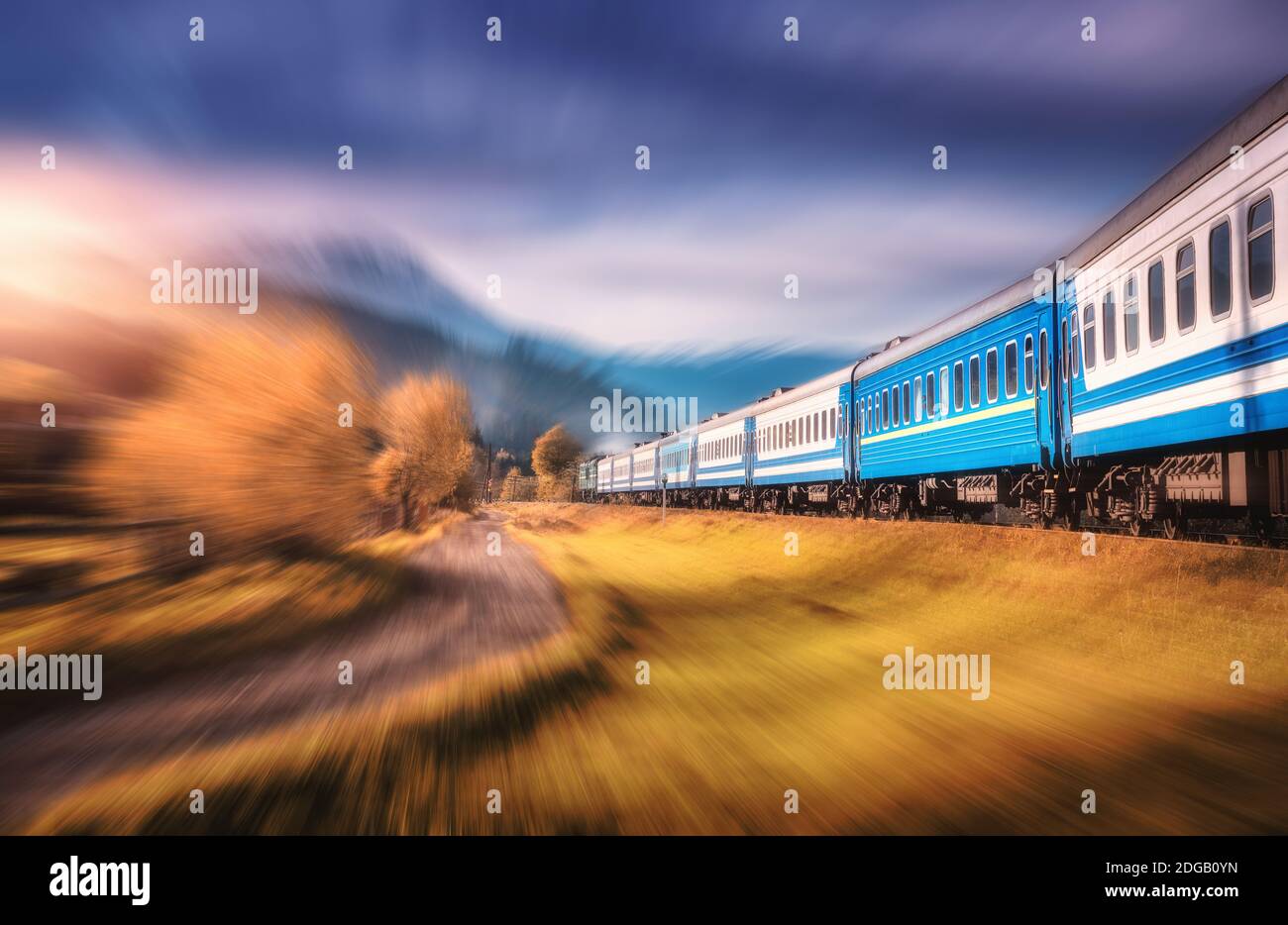 Motion blur train hi-res stock photography and images - Alamy