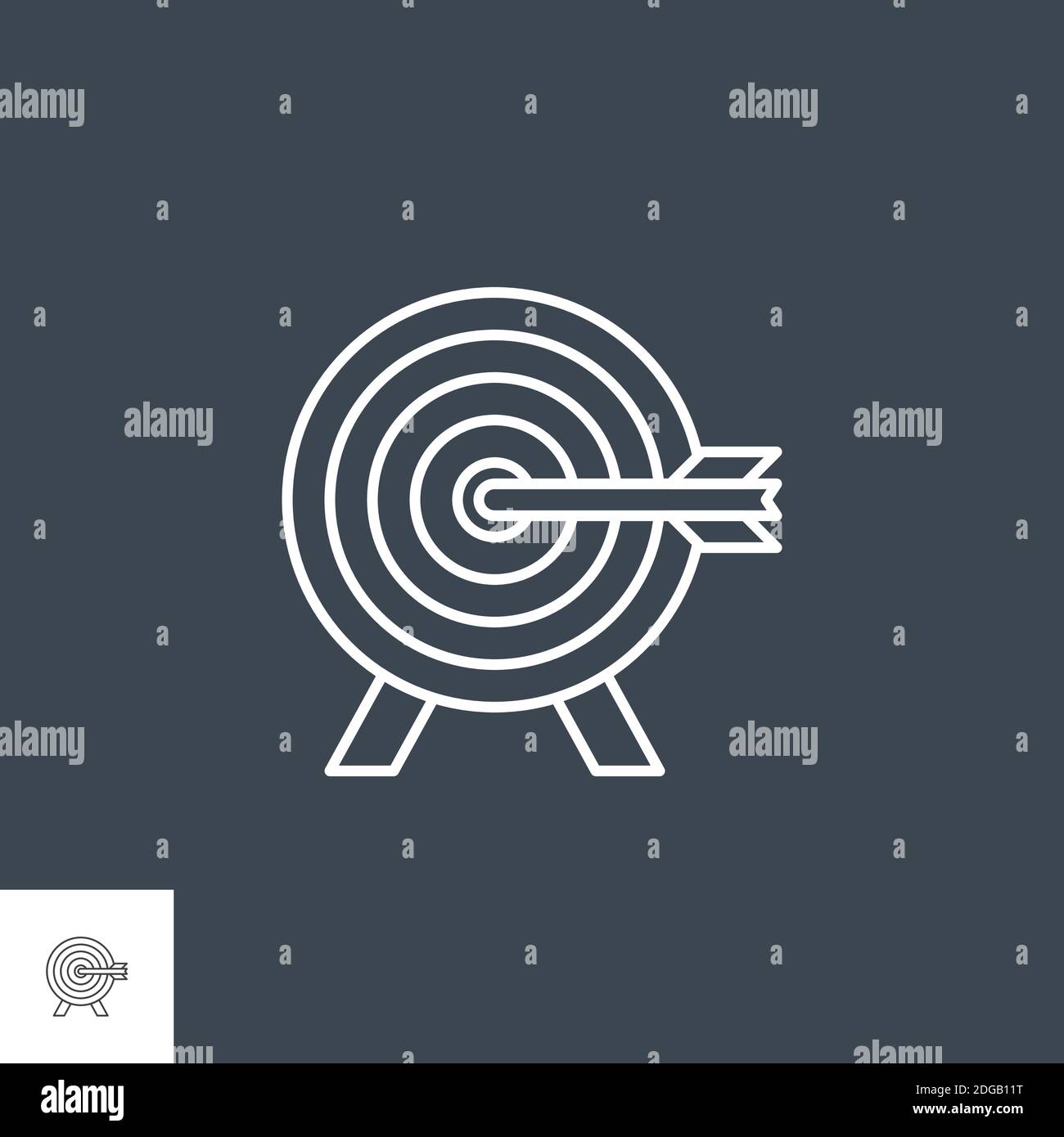 Target Related Vector Line Icon Stock Vector Image & Art - Alamy