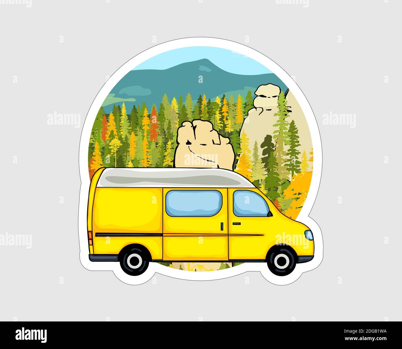 Vanlife vector vectors hi-res stock photography and images - Alamy