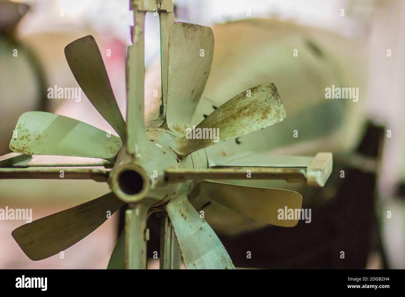 Old torpedo from a warship. Torpedo is a self-propelled weapon with an ...