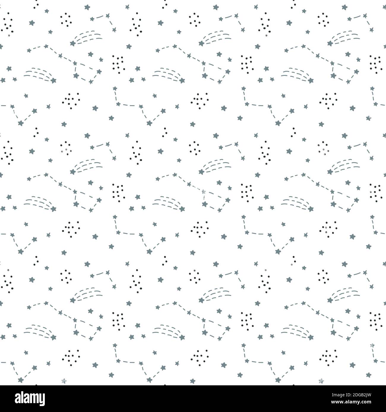 Scandinavian Seamless vector pattern for decoration, design. Astronomy ...
