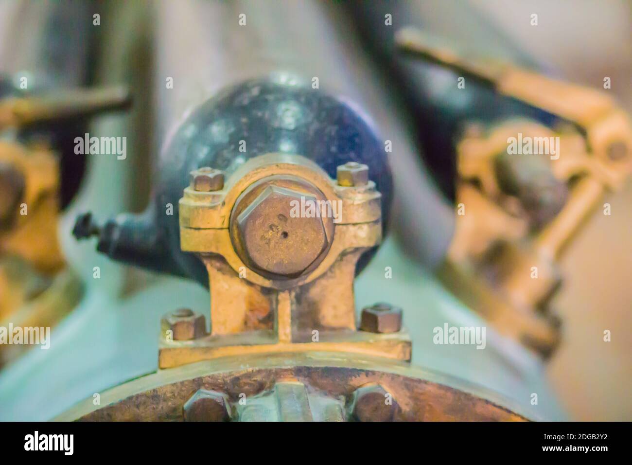 Old torpedo launcher tube from a warship. Submarine torpedo tubes are ...