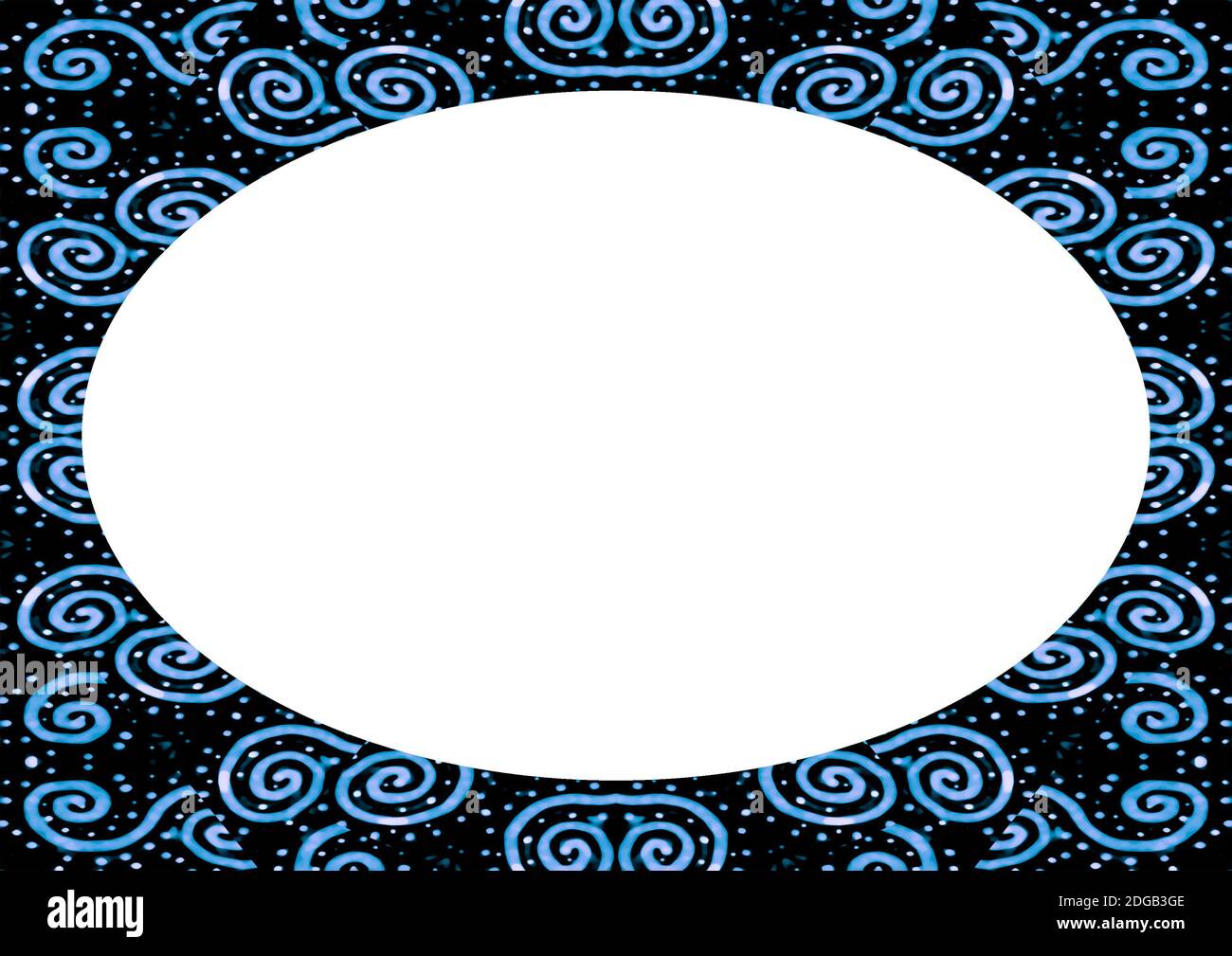 White Landscape Background with Decorated Design Rounded Borders Stock ...