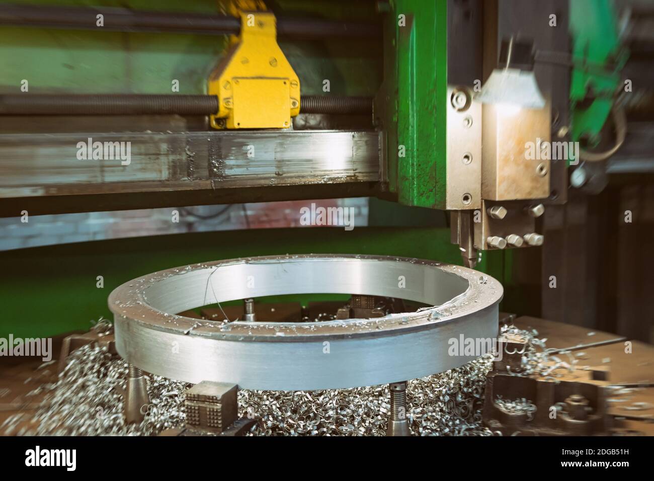 Old milling machine with remote control Stock Photo - Alamy