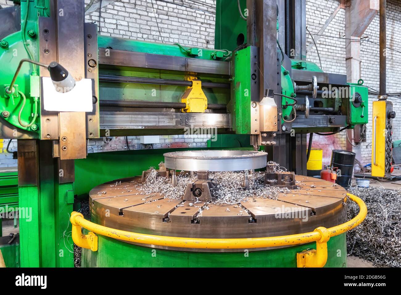 Old milling machine with remote control Stock Photo - Alamy