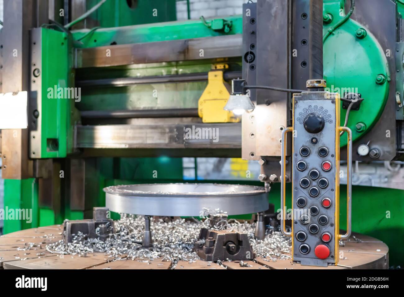 Old milling machine with remote control Stock Photo - Alamy