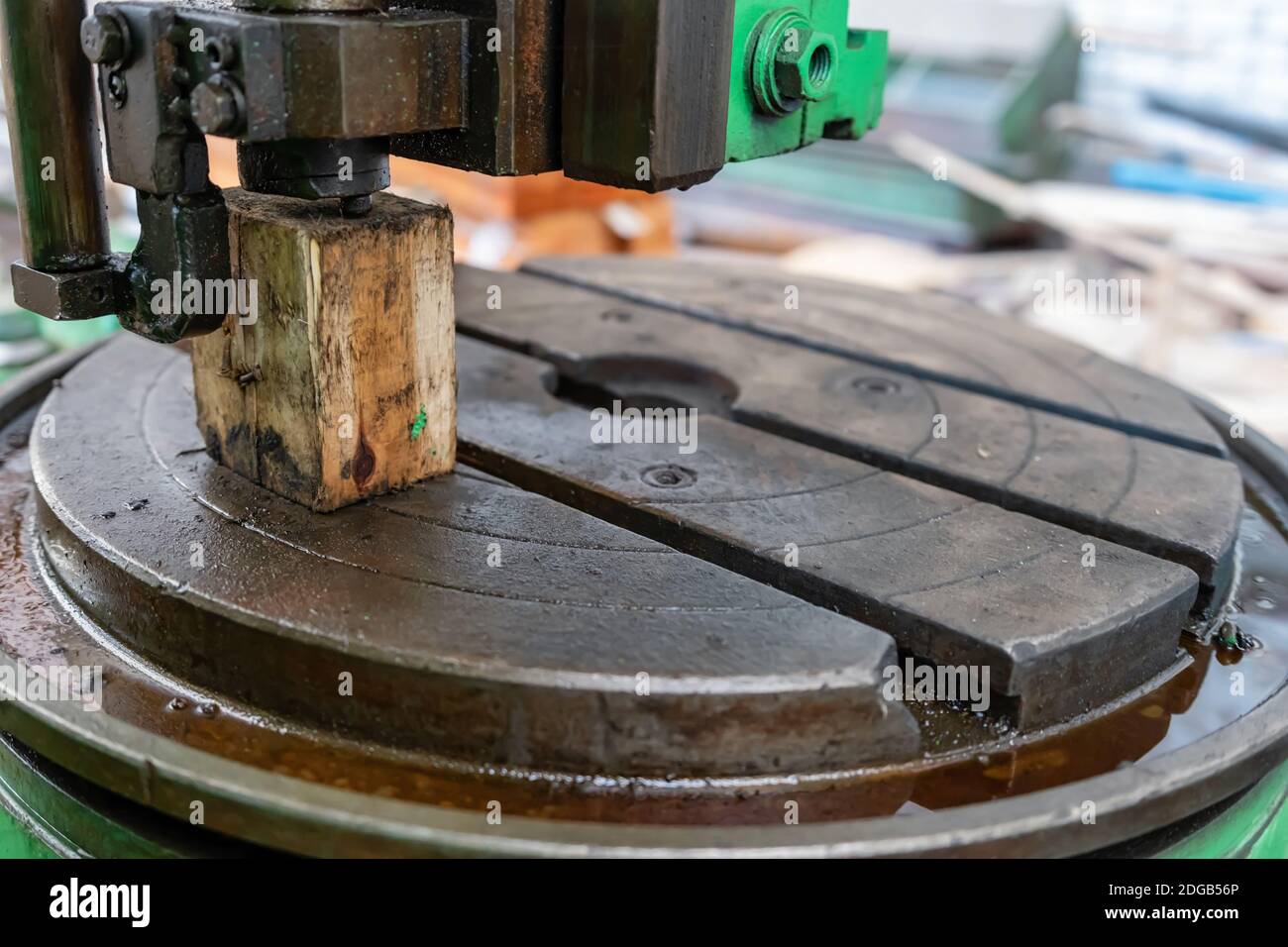 Old milling machine with remote control Stock Photo - Alamy