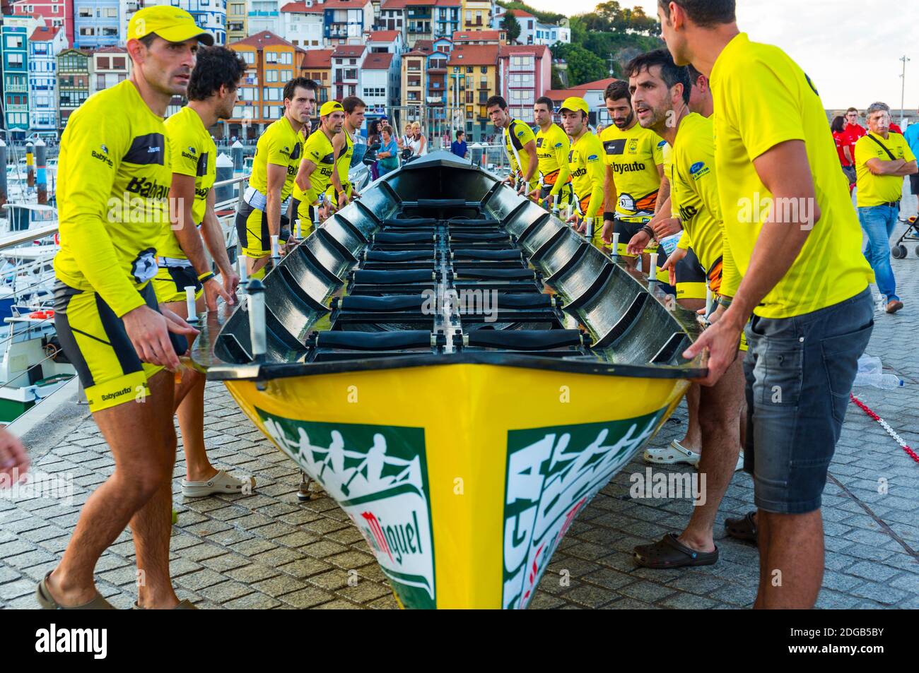 TRAINERA, traditional boat of the Cantabrian sea coast at the southern ...