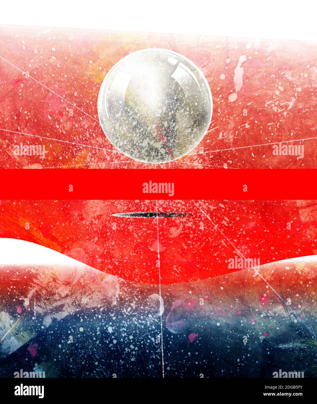 Fantastic color background of the future with planets. Design template ...