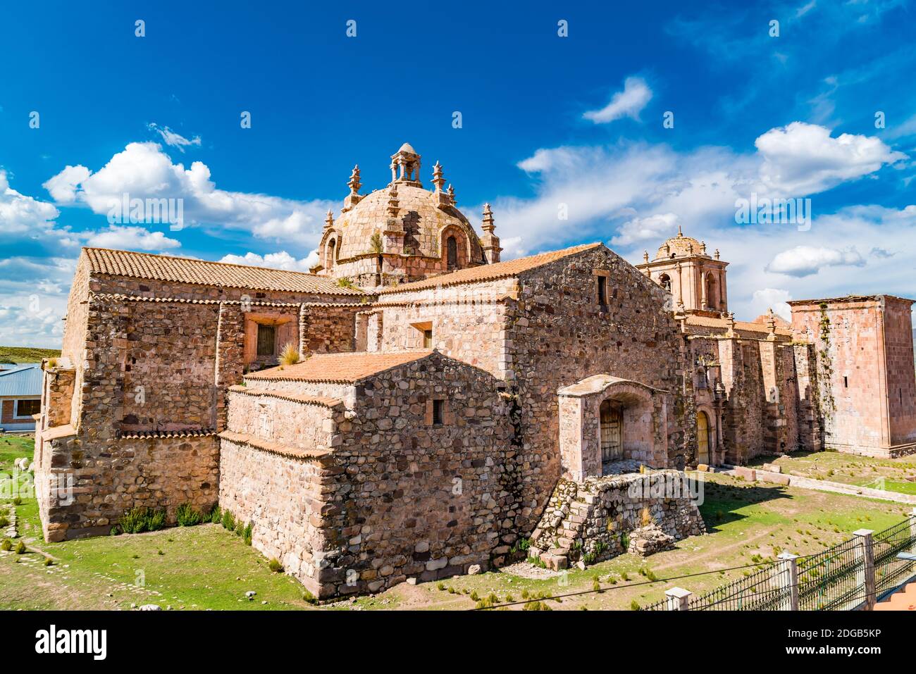 View of Santa Isabella Church in Pucara Puno Stock Photo - Alamy