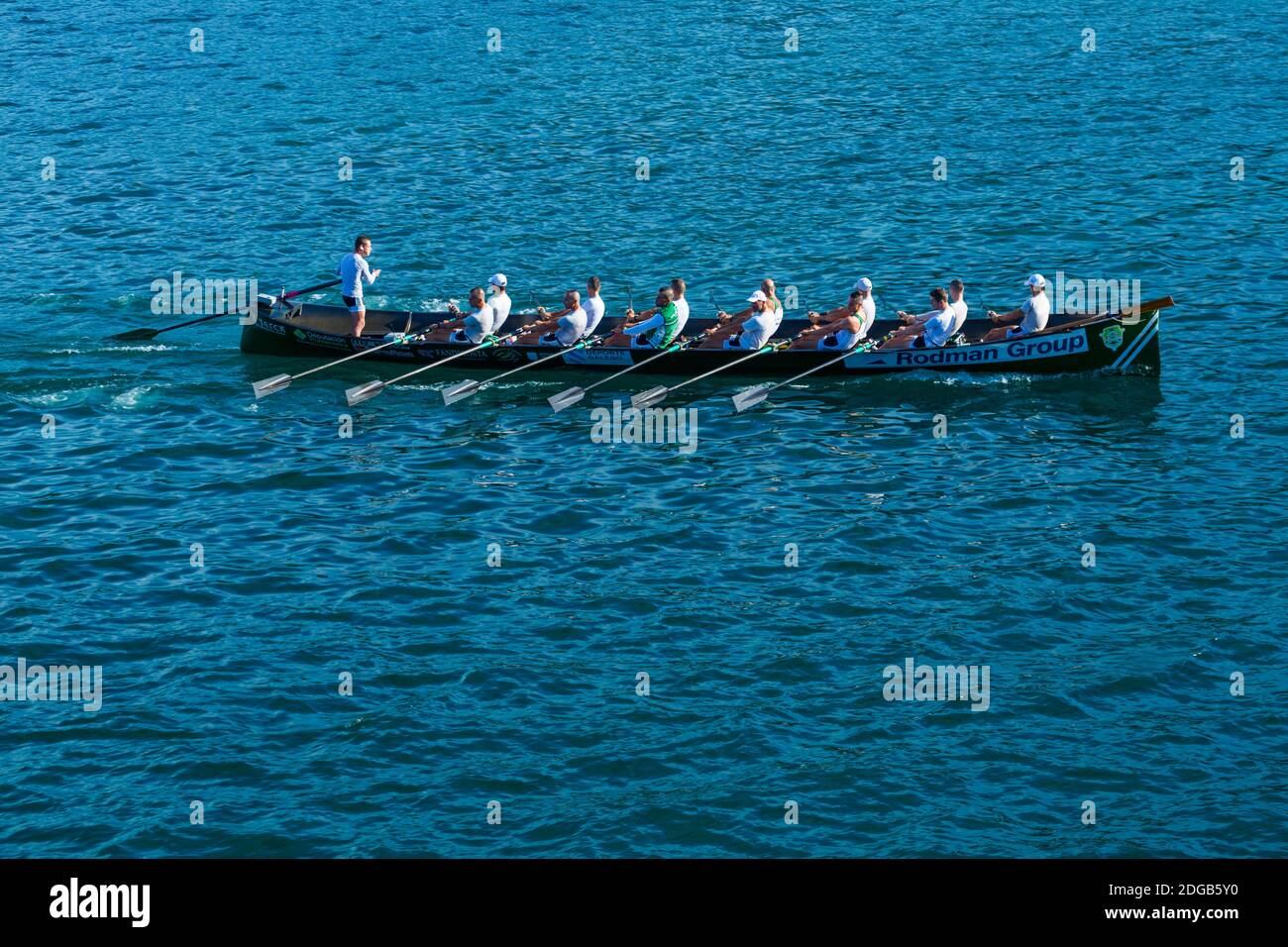 TRAINERA, traditional boat of the Cantabrian sea coast at the southern ...