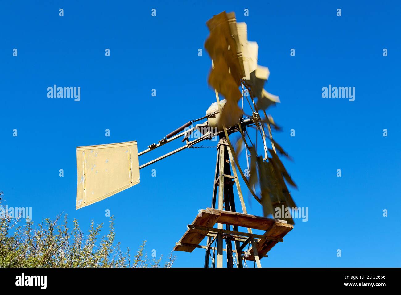 In the national park windmill turbine technology Stock Photo - Alamy