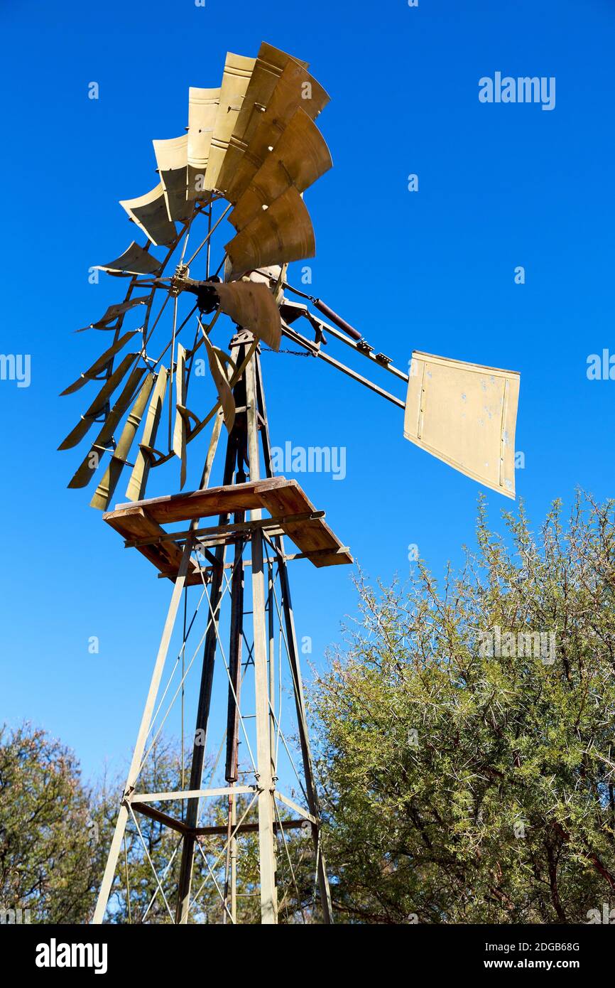 In the national park windmill turbine technology Stock Photo - Alamy