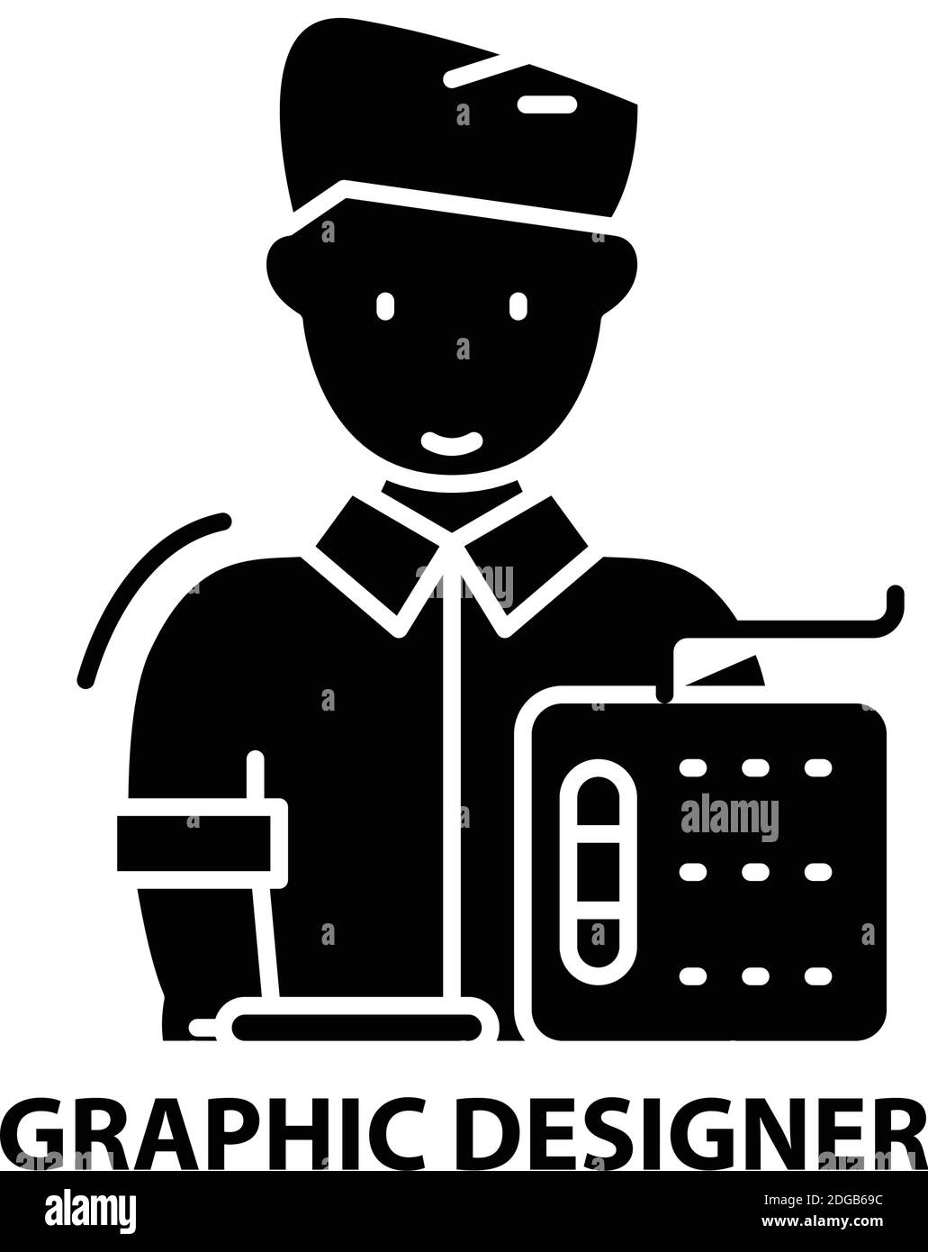 Creative artist woman laptop Black and White Stock Photos & Images - Alamy