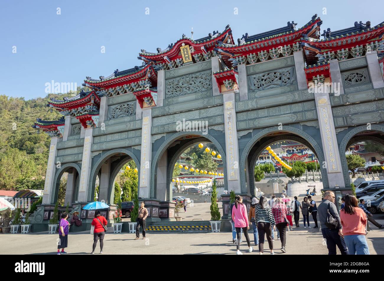 Famous landmark of BaoHu Dimu Temple Stock Photo - Alamy