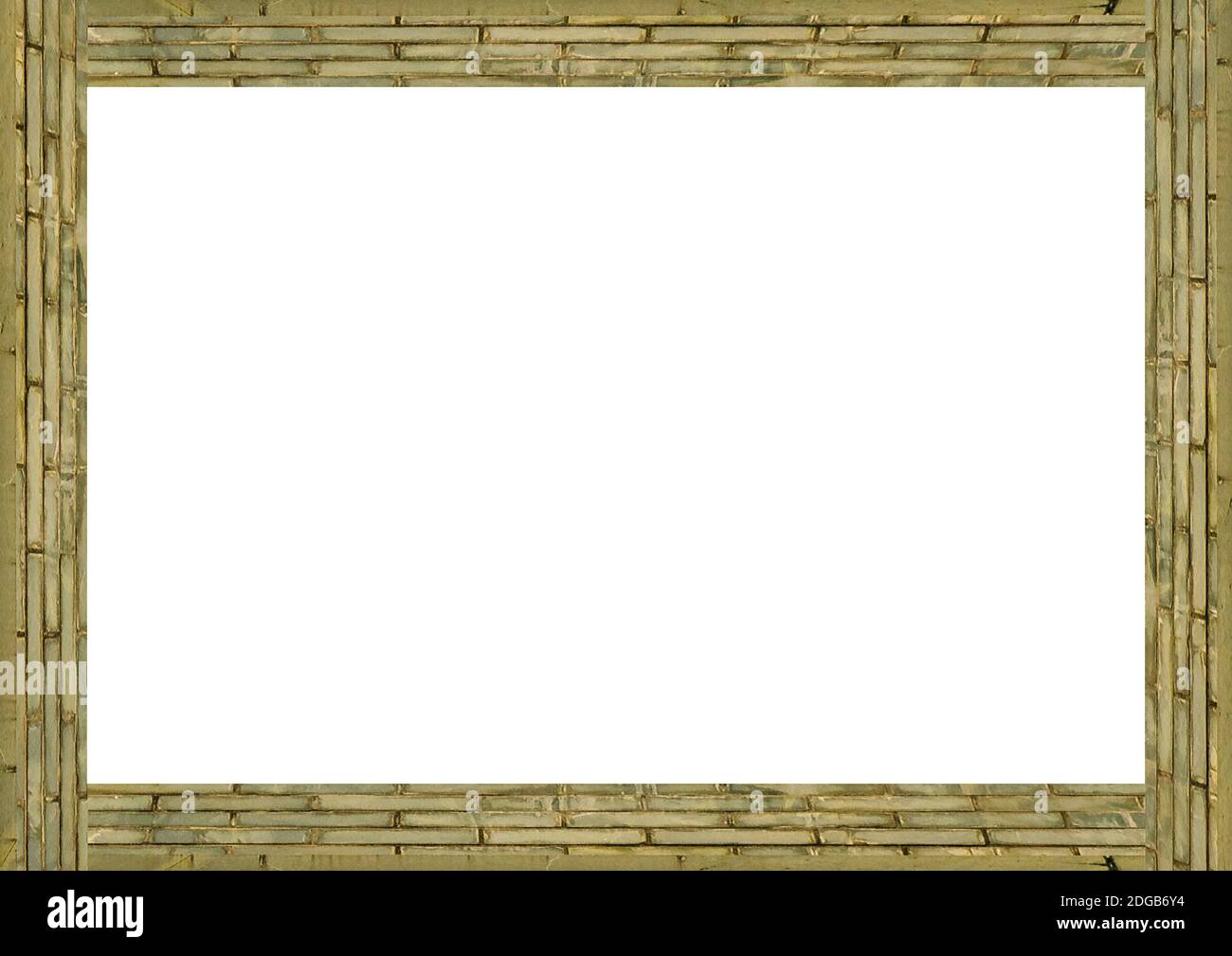 Empty Landscape Frame Background With Brick Wall Edges Stock Photo - Alamy