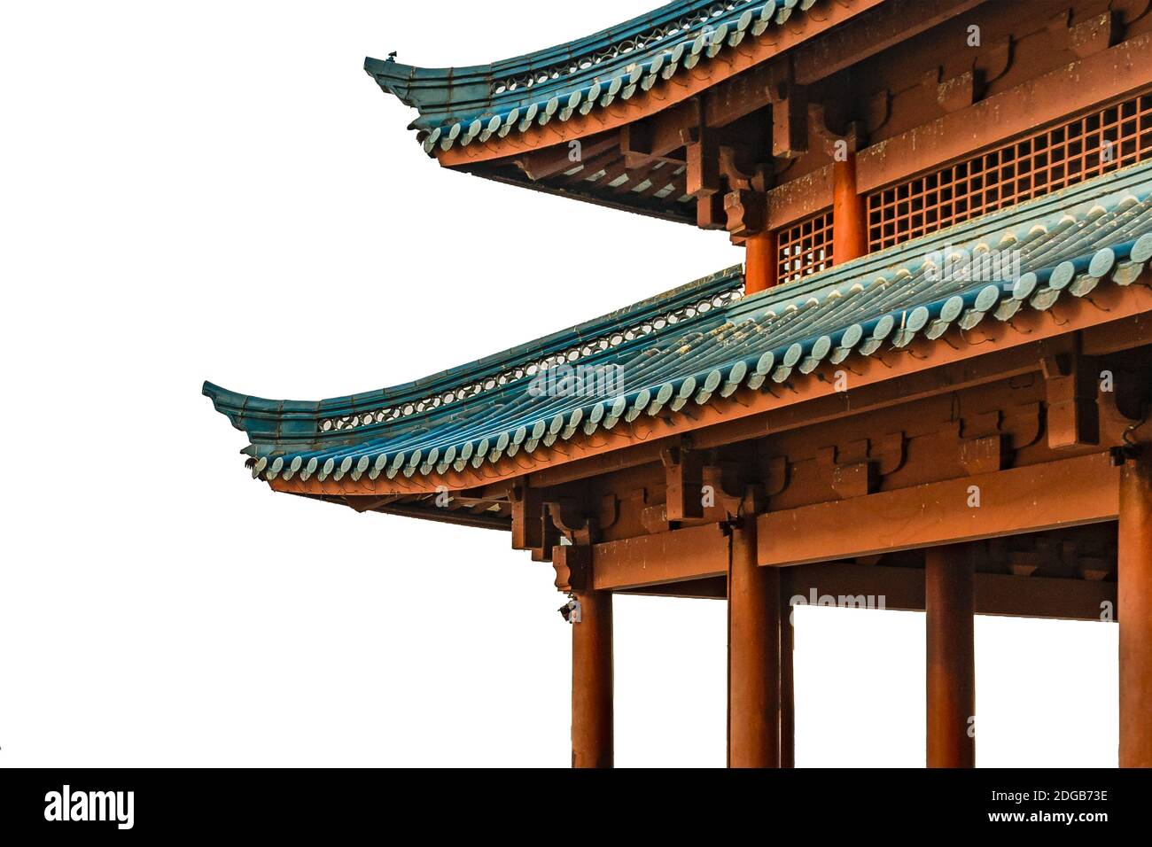 Chinese Style Pagoda Isolated Stock Photo - Alamy