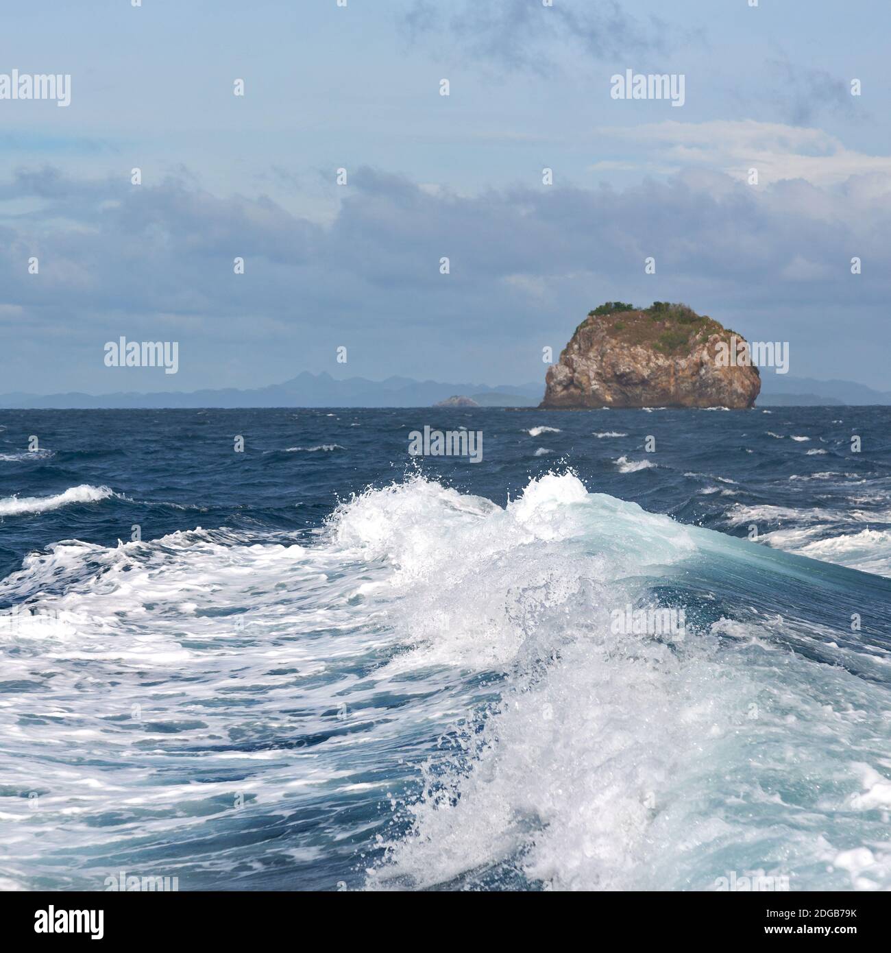 A view from boat and the pacific ocean Stock Photo - Alamy
