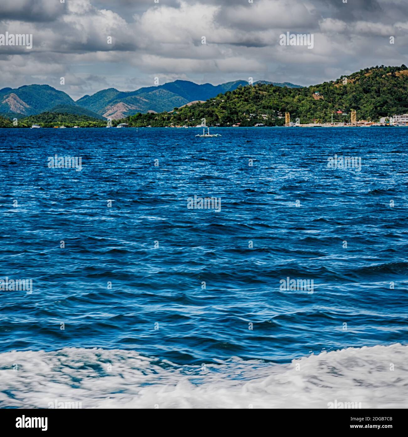 A view from boat and the pacific ocean Stock Photo - Alamy