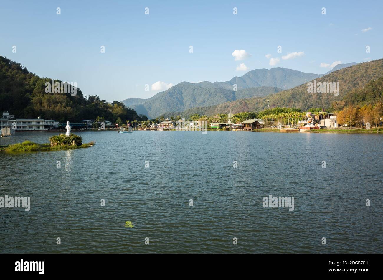 Landscape of famous lake of Liyu Tan Stock Photo - Alamy