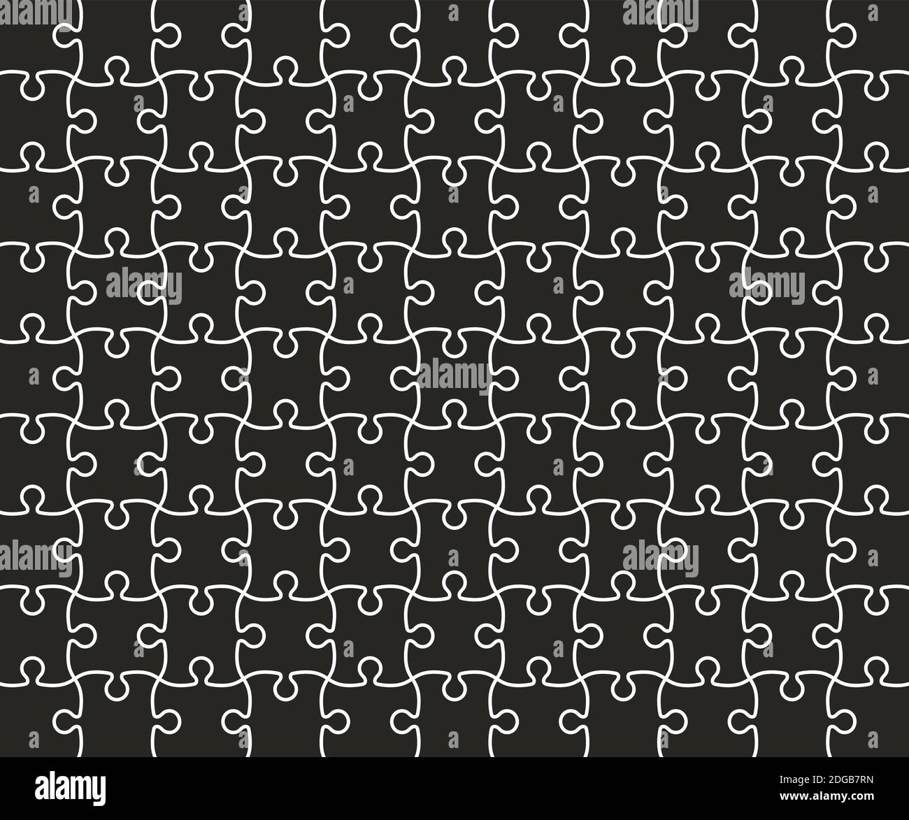 Jigsaw Puzzle grid template, black Vector Stock Vector Image & Art - Alamy