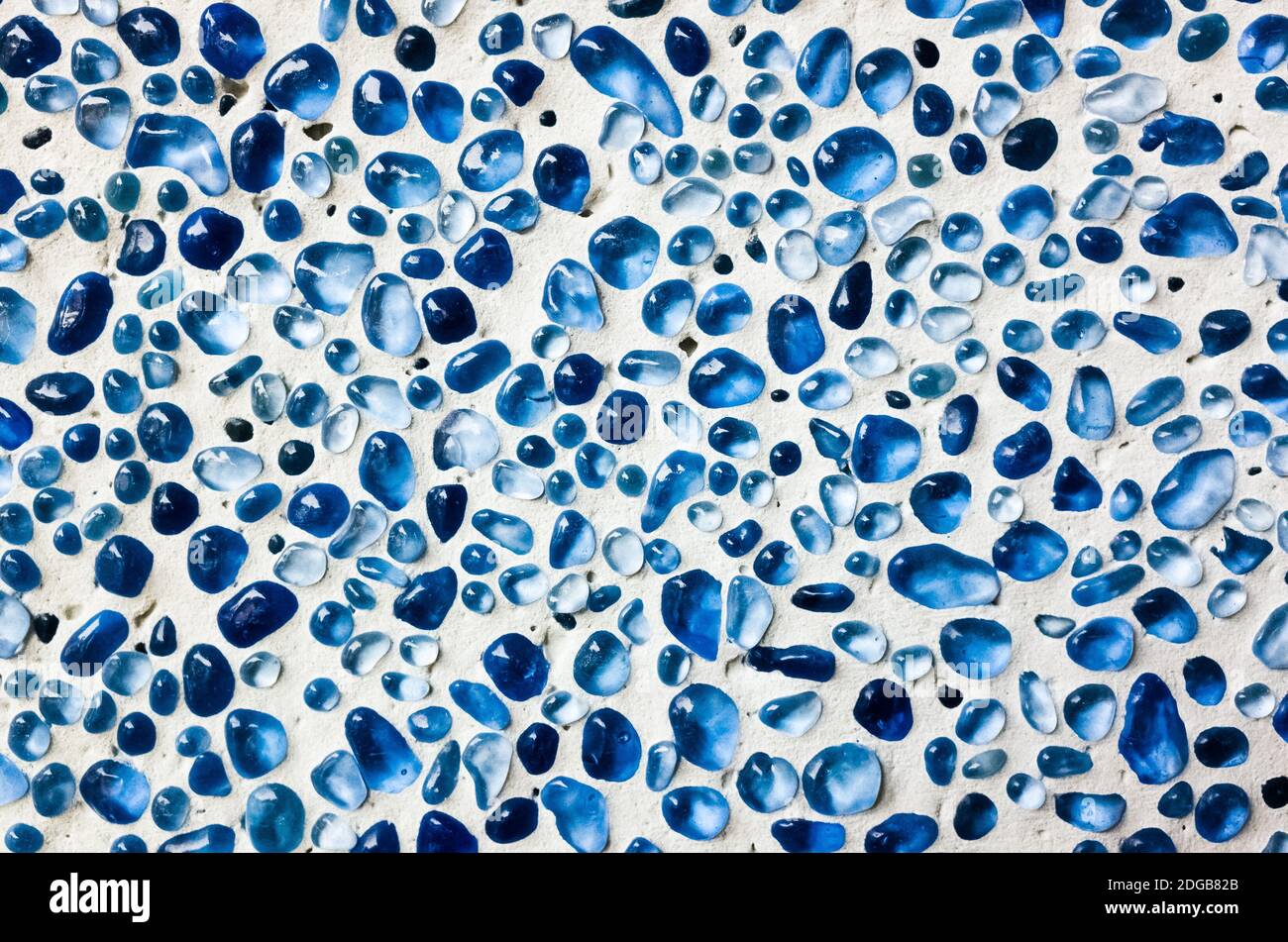 Blue terrazzo stones texture Stock Photo - Alamy