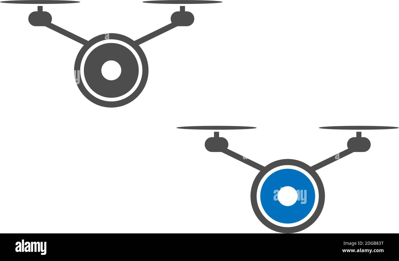Drone icon logo design vector template Stock Vector Image & Art - Alamy