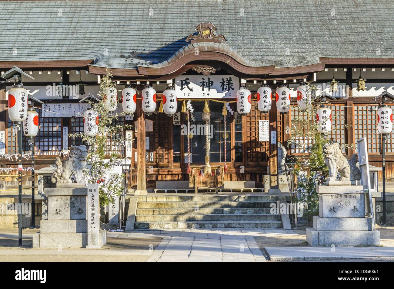 Urban Shintoism Temple, Osaka, Japan Stock Photo - Alamy