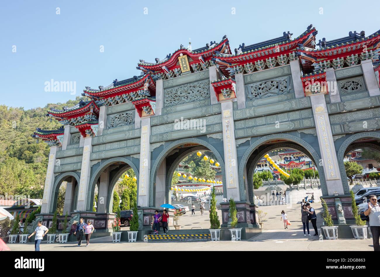 Famous landmark of BaoHu Dimu Temple Stock Photo - Alamy