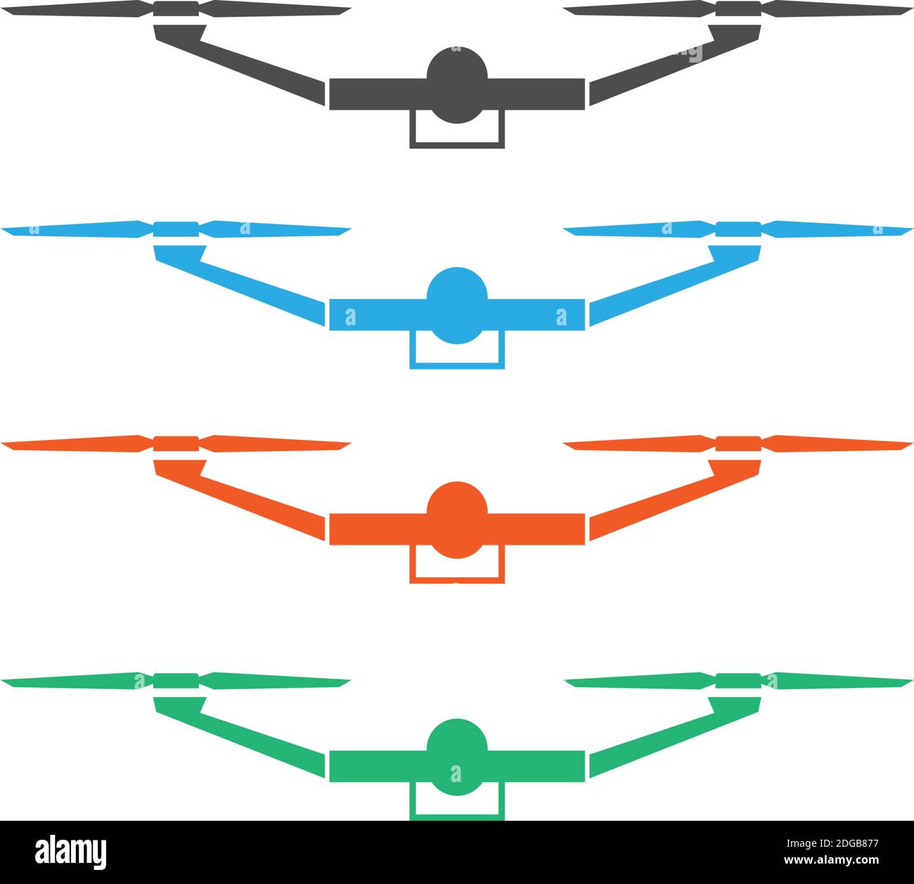 Drone icon logo design vector template Stock Vector Image & Art - Alamy